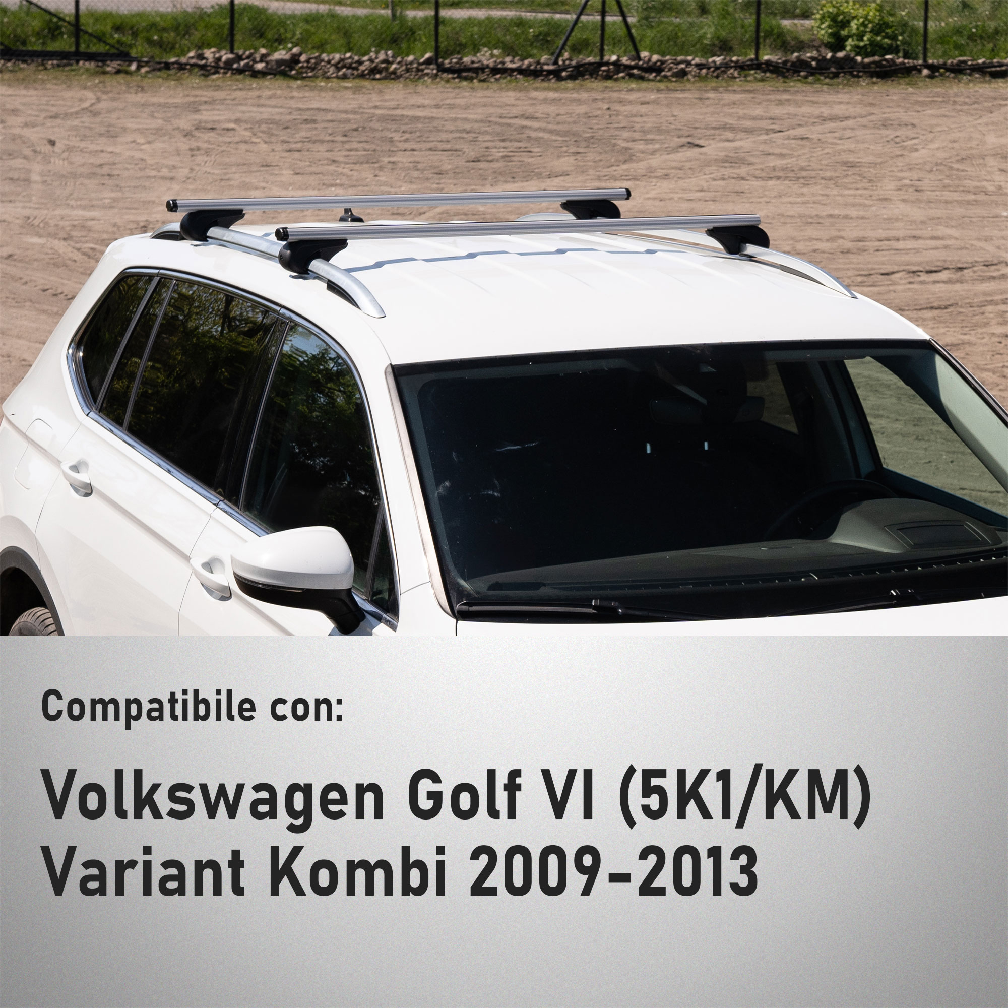 Roof rack for VW Golf Variant Station Wagon 2009-2013 silver | eBay